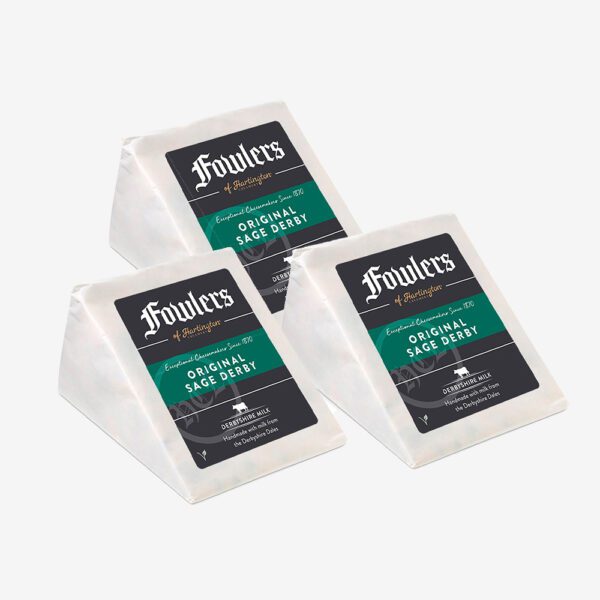 Sage Derby Cheese Wedge 160g | Fowlers Original Sage Derby