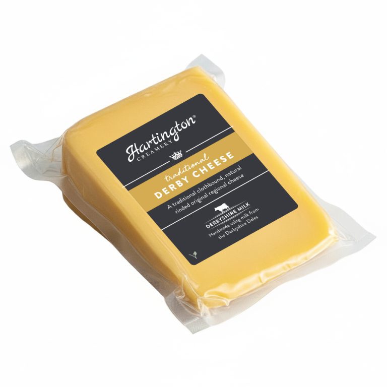 Traditional Derby Cheese 160g Wedge - Hartington Creamery
