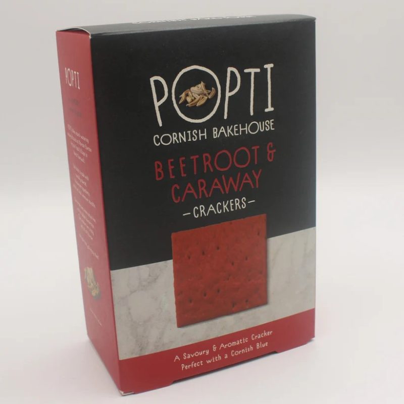 Popti Beetroot and Caraway Crackers For Cheese - Hartington Creamery